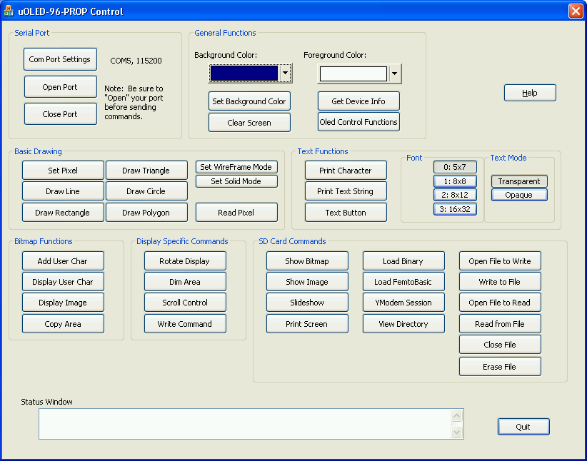 RS232 & Advanced Driver